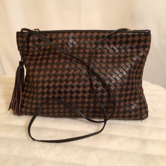 Myers | Bags | Myers Black And Tan Leathers Bag | Poshmark